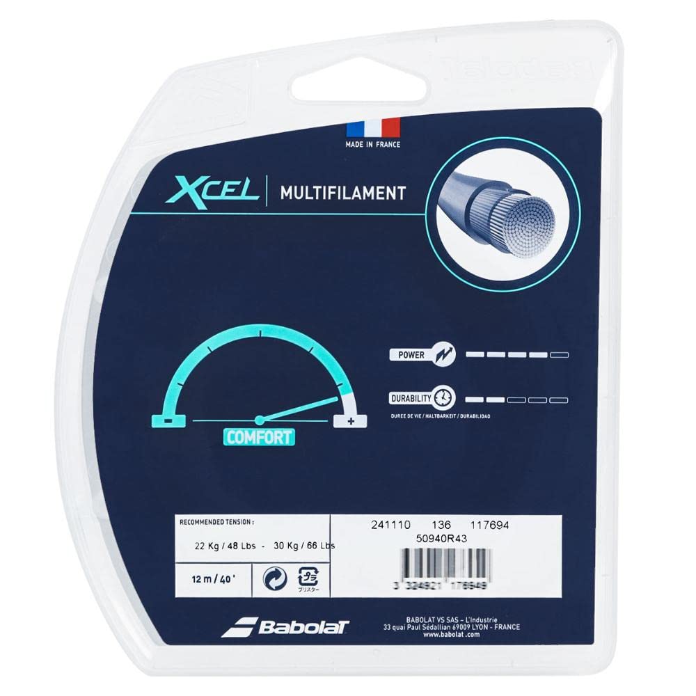 Babolat-Xcel 16G Blue Tennis String-(B241077-136-16:Set)