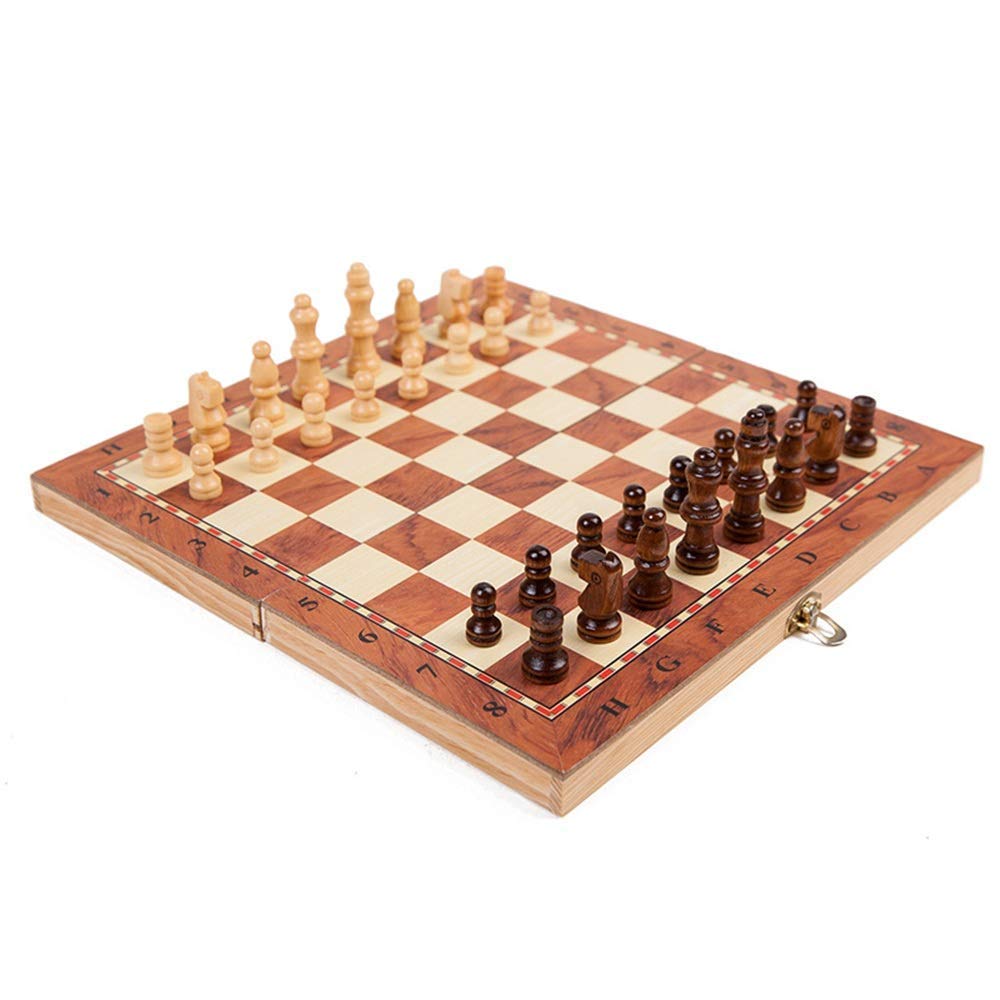 Chess Sets Magnetic Travel Chess Set for Adults Kids Folding Portable Traditional Chess Game for Kids and Adults 39 * 19.5 * 3.3CM