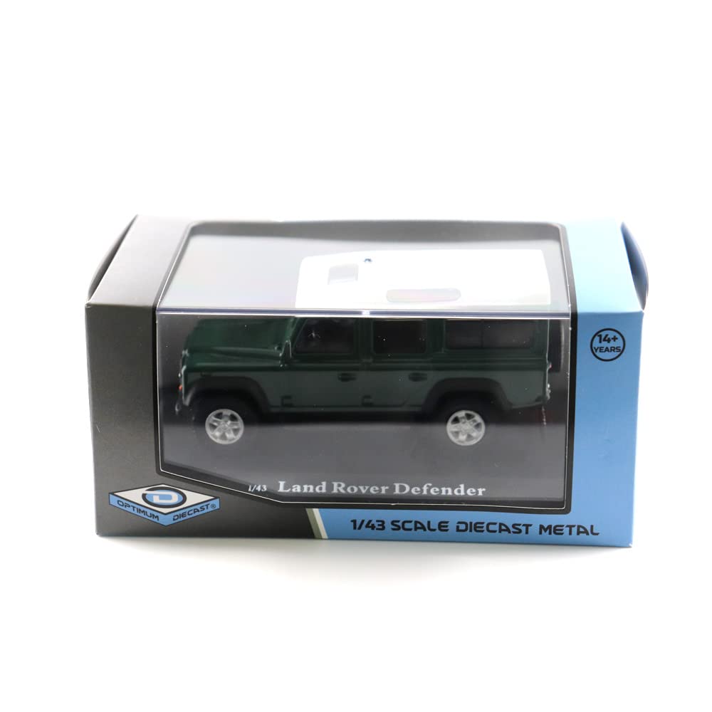 Motor city classics 1:43 Land Rover Defender British Green - Optimum Diecast