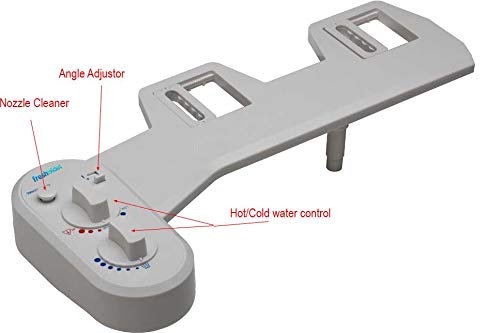 FreshBidet Non-electric Adjustable Angle Bidet Toilet Attachment (Warm Water Bidet)