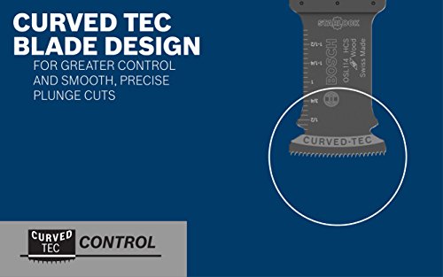 BOSCH OSM212LG 1-Piece 2-1/2 In. x 1/8 In. StarlockMax Oscillating Multi Tool Grout & Abrasive Carbide Grit Segmented Saw Blade for Extreme-Duty Applications in Grout Removal