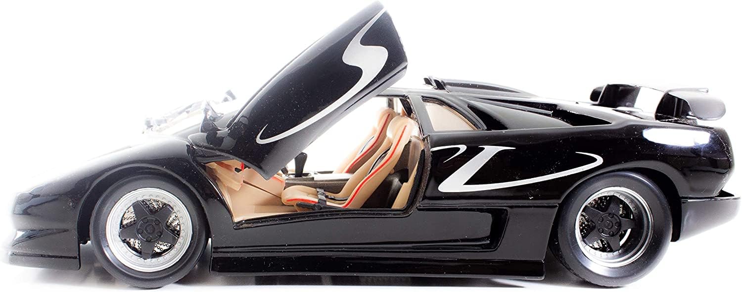 Maisto 1:18 Scale Lamborghini Diablo SV Diecast Vehicle, Black and White (31844BK)