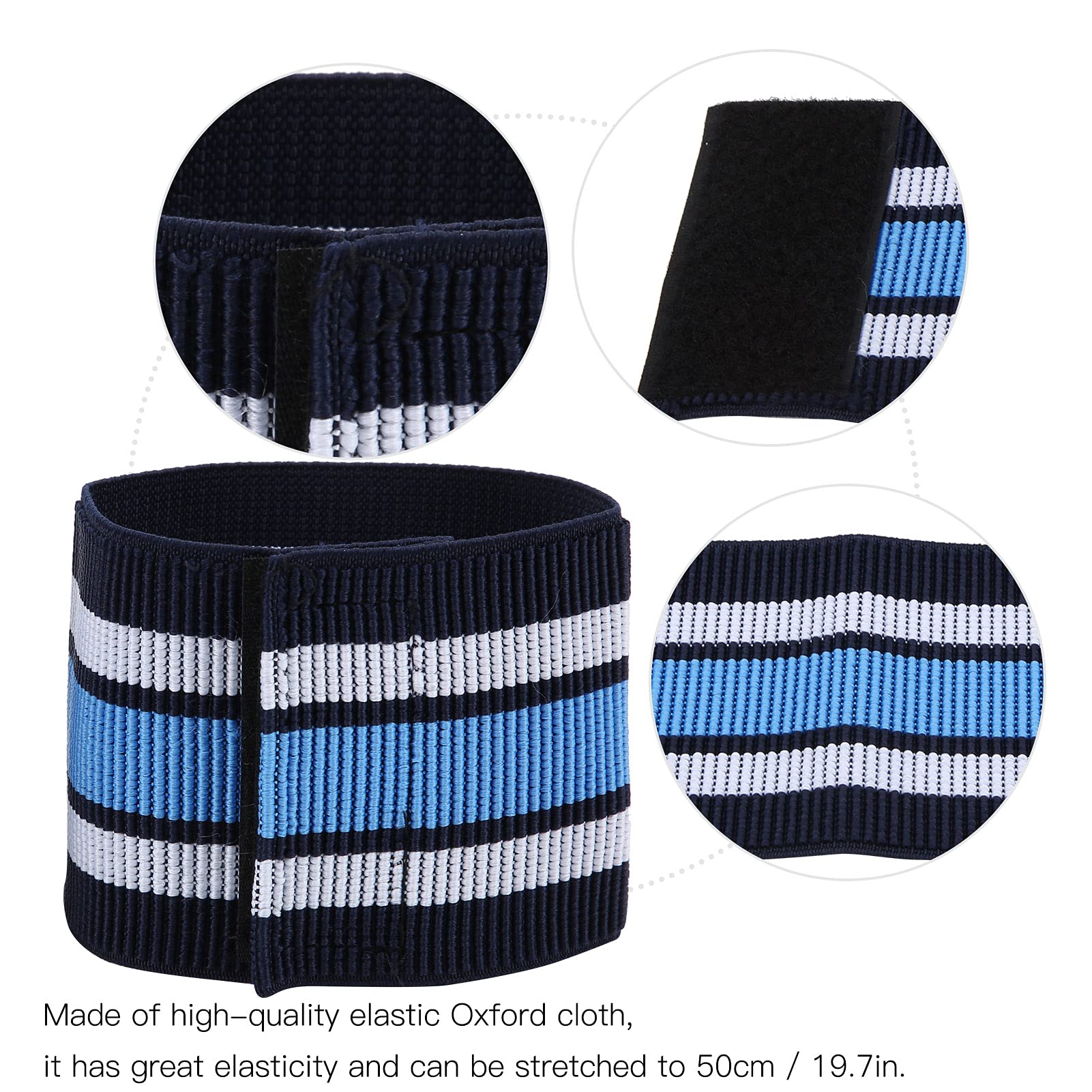 Bike Leg Straps, Pants Bind Mountain Bike Cycling Wristband Elastic Oxford Cloth Reflective Safety Band Cycling Accesory for Cyclists