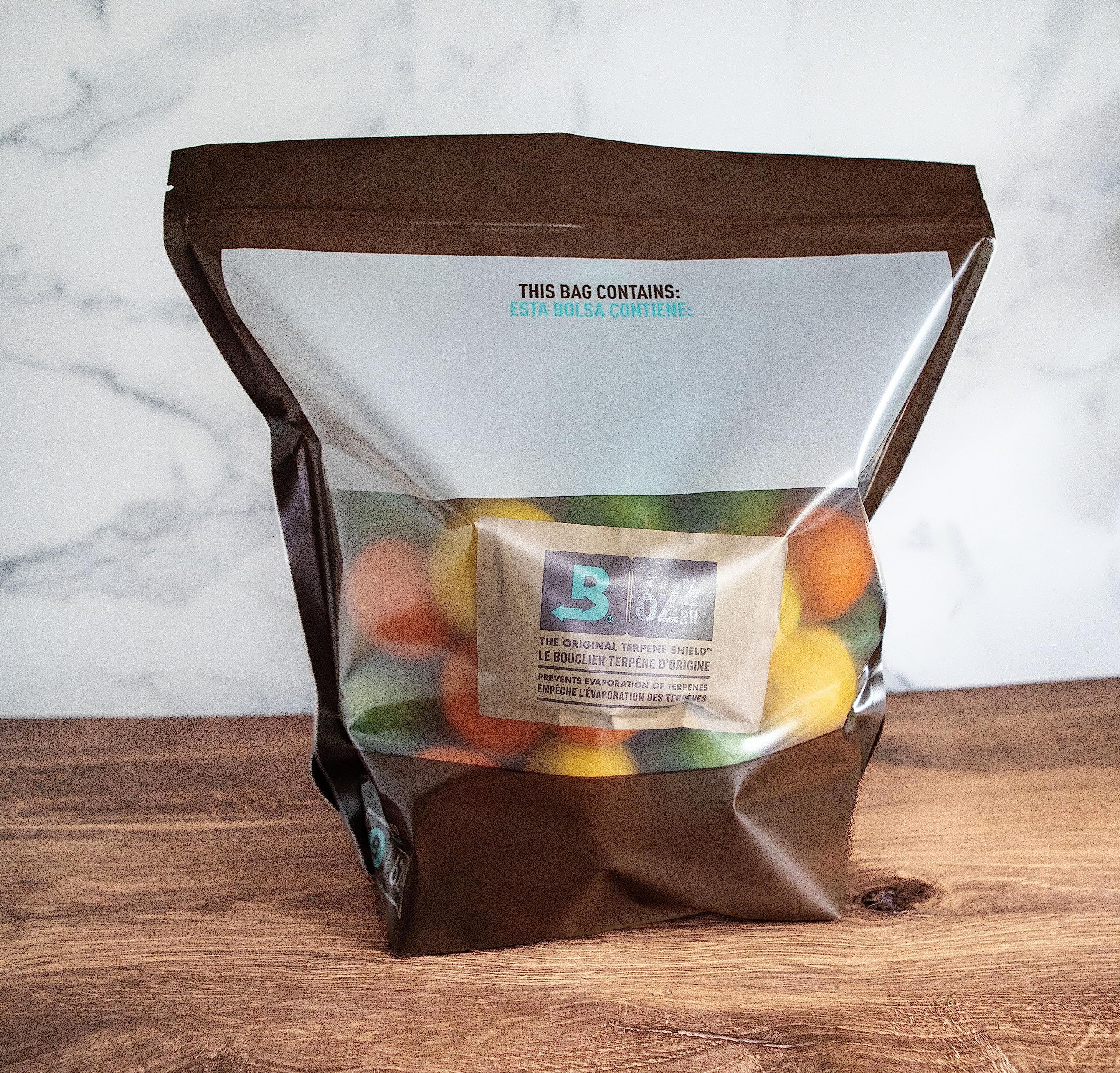 Boveda Fresh Bag โ 62% RH Size 67 Included - For Curing & Storing Up to 1 Pound (16 Oz) โ 1 Large Zip Lock Storage Bag with 2-Way Humidity Control Pack