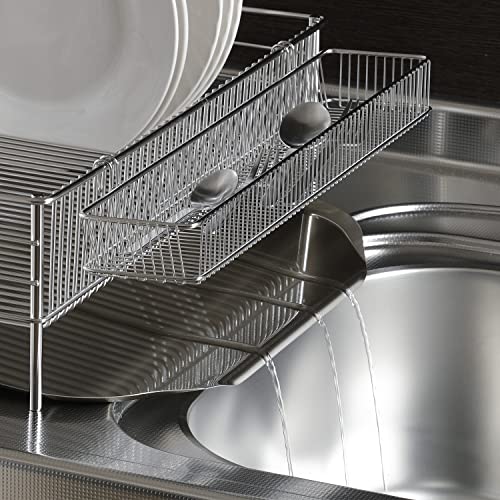 La Base DLM-8585 Large Dish Drainer, Vertical Type, 3-Piece Set