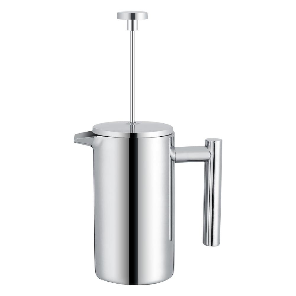 French Press Coffee Maker,Stainless Steel Double Walled 12 oz Espresso Maker Press Tea Pot with Filter