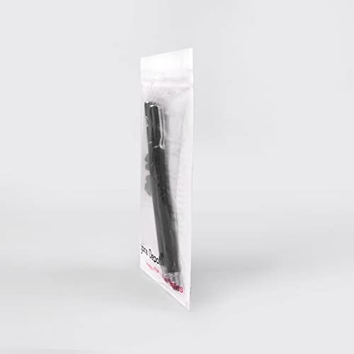 Bargains Depot (2 Pcs) [New Upgraded][0.18-inch Small Tip Series] 2-in-1 Stylus/Styli 5.5-inch L with 10 Replacement Rubber Tips -Black/Black