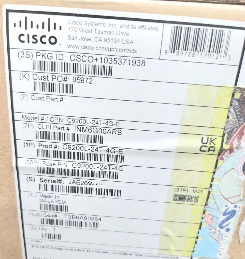 Catalyst 9200L 24 Port Data Switch C9200L-24T-4G-E