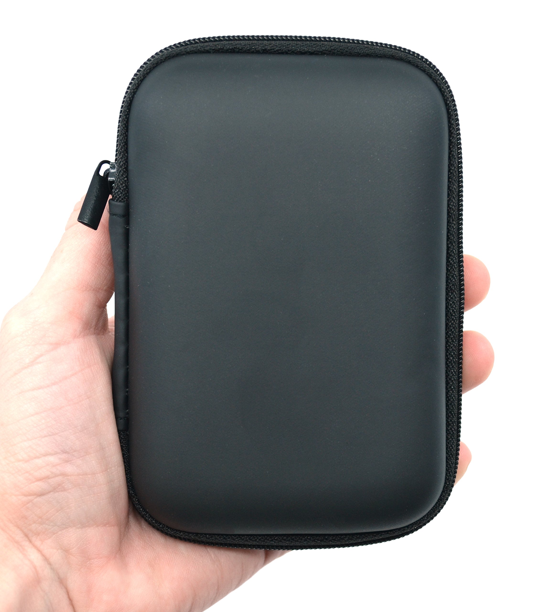 Teak Tuning Fingerboard Travel Carry Case, Mini - Hard Protective Shell, Black - 4.5" x 3" x 1.5" Mini Version