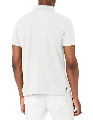 Lee mens Classic Polo Shirt, White, Medium US