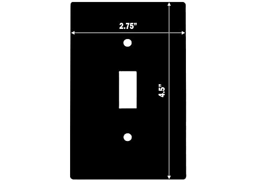 Decorative Wall Switch Cover Plate - Boho Southwest Rainbow Decor Switch Plate - Makes a Great Nursery Decor With Pinks, Browns, and Off-white (Single Toggle Switch Cover)