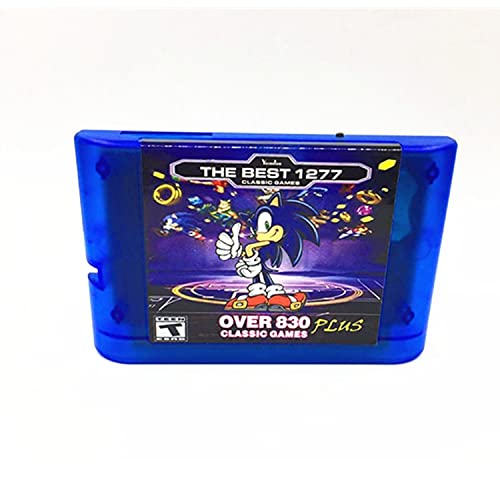 Samrad FOR-EVER DRIVE MD 830 PLUS GENESIS 1277 in 1 Game Cartridge for Sega Genesis and MegaDrive Console