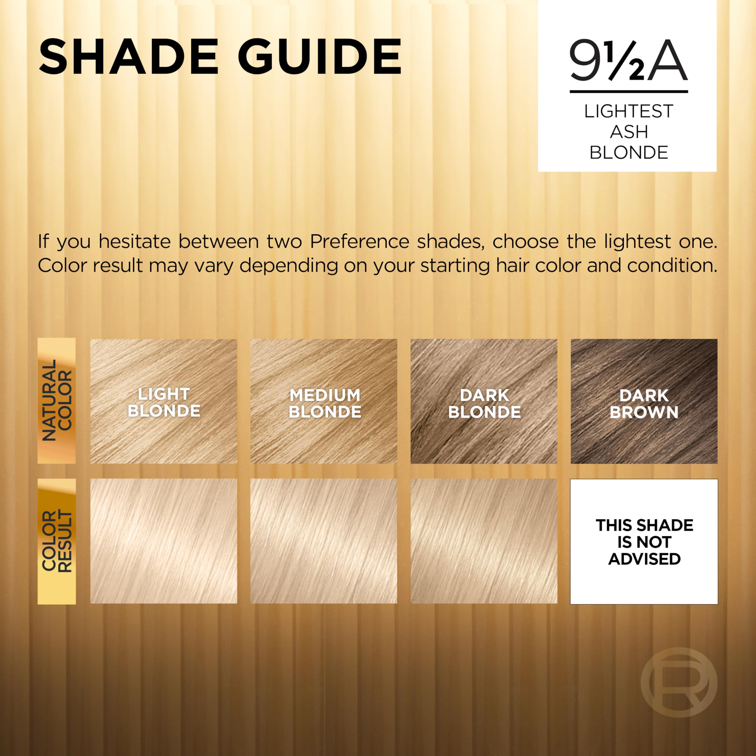 L'Oreal Paris Superior Preference Fade-Defying + Shine Permanent Hair Color, 9.5A Lightest Ash Blonde, Pack of 1, Hair Dye