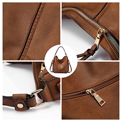 Purses for Women Handbags Ladies Hobo bag Bucket Purse Medium Designer Faux Leather