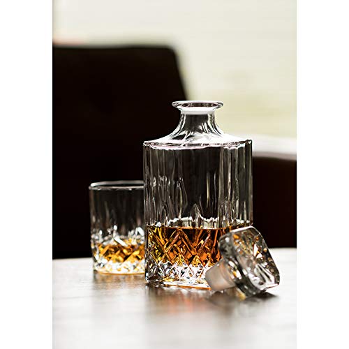 Viski Admiral 30 oz Liquor Decanter | Crystal Glass Liquor Dispenser for Whisky, Bourbon, Tequila, Brandy β Gift for Liquor Lovers