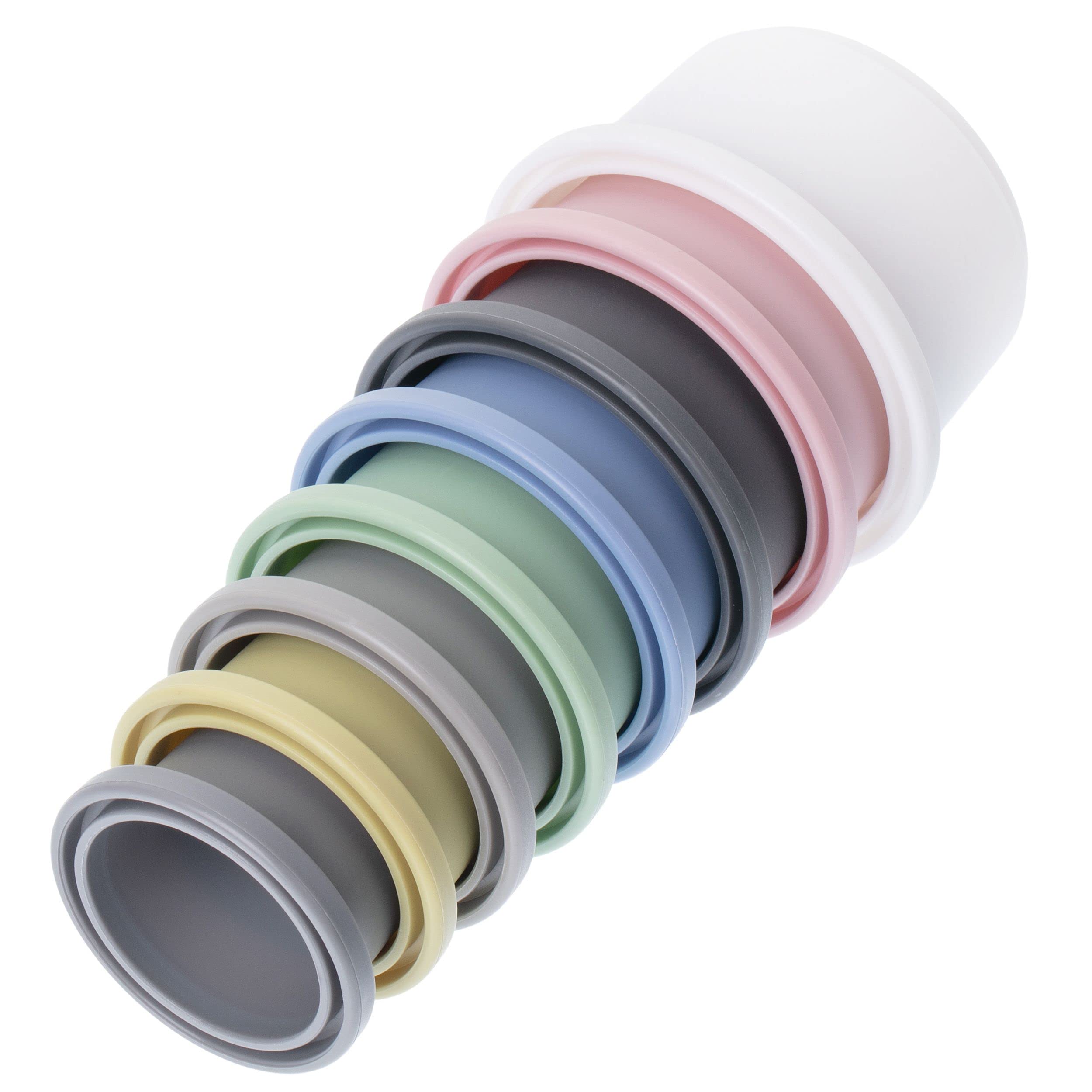 Mr. Pen- 8 Pcs, Baby Stacking Toys/Cups, Nesting Cups, Stackable Cups for Baby and Toddler