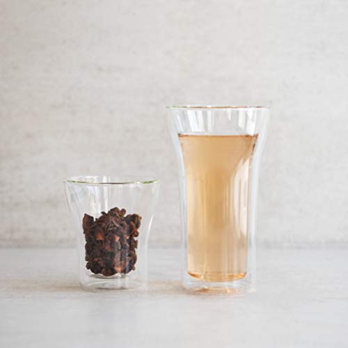 Bodum Assam Double Wall Glass, Set of 2, 0.4 l, 13.5 oz., Clear