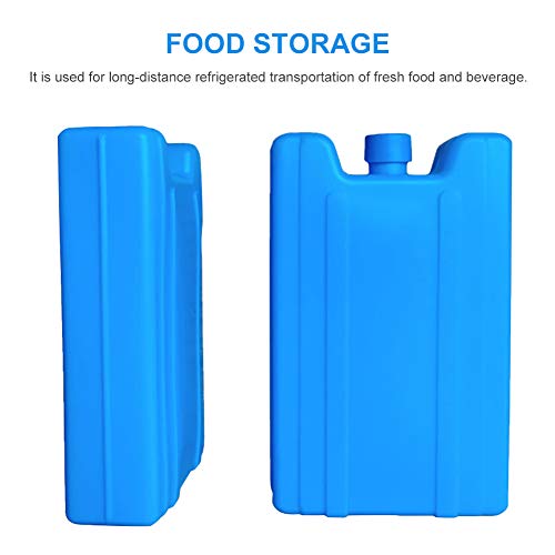 JIANWEI Ice Pack for Lunch Box - 400 ml Lightweight Food Storage Cooler Bag Reusable and Long Lasting Cool Packs Slim Freezer Packs Keep Food Fresh and Cold for Kids Lunch Box(Blue)