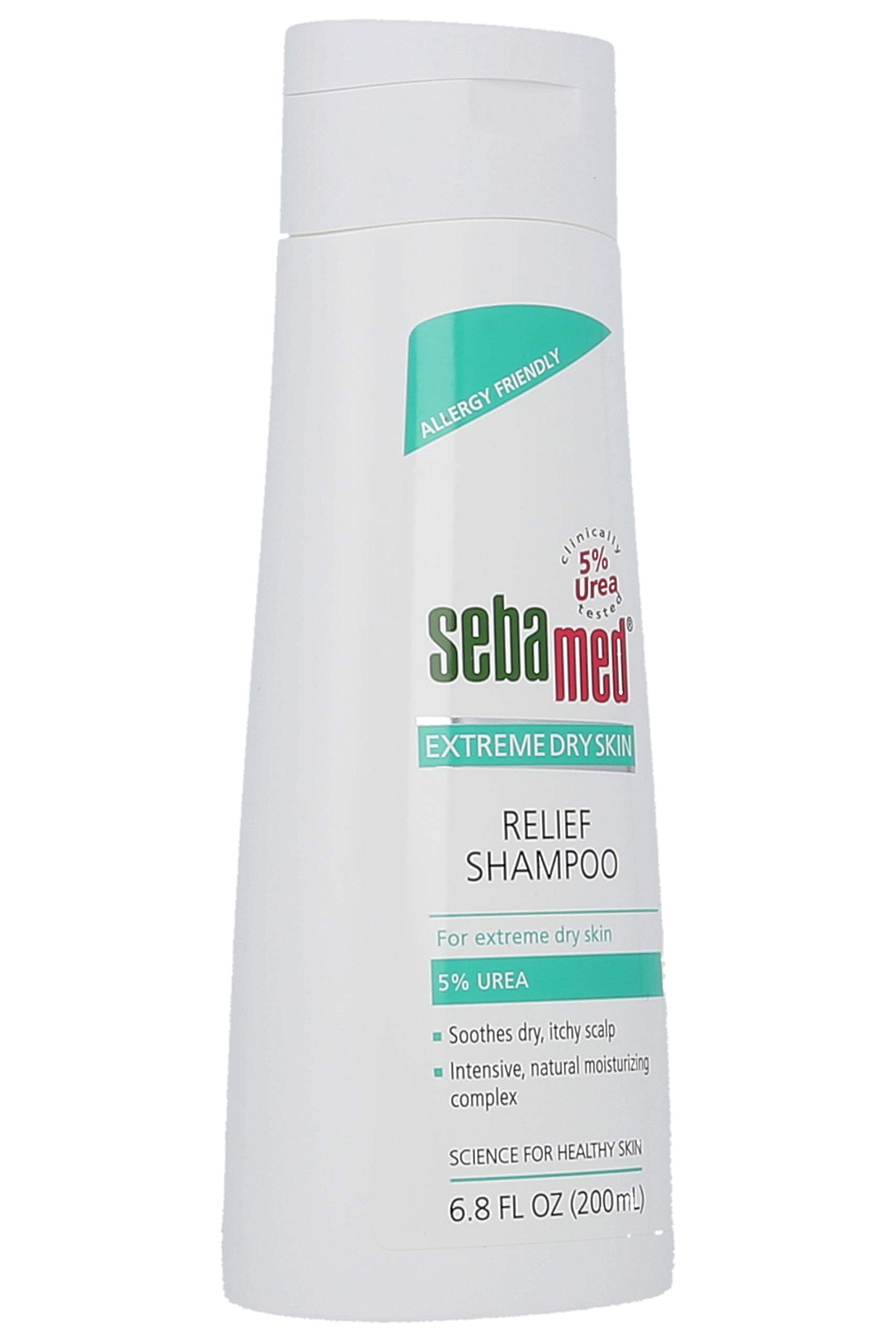Sebamed Extreme Dry Skin Relief Treatment Shampoo Intensive Moisturizing Complex with 5% Urea for Dry Itchy Scalp 6.8 Fluid Ounces (200mL)