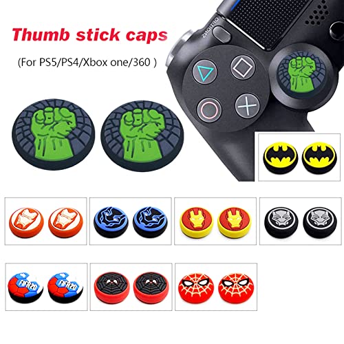 No-Slip Thumb Grips | Universal Edition for Nintendo Switch Pro, Playstation 4 (PS4), Playstation 5 (PS5), Xbox One & Xbox Series X Controller | 8-Pack