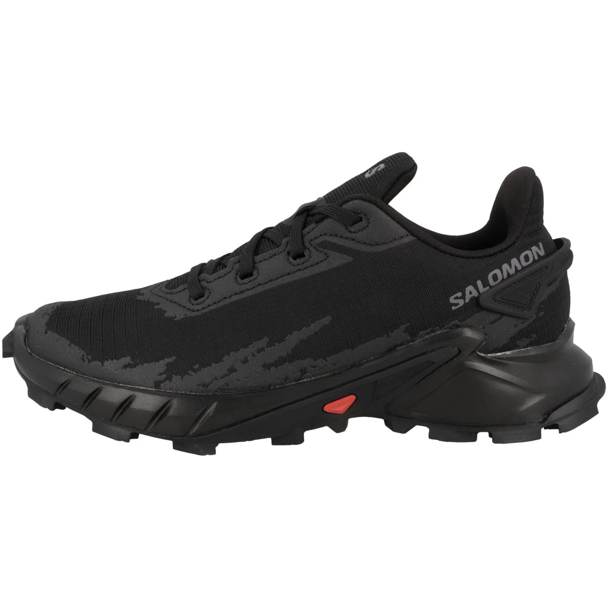 Salomon Men's Alphacross 4 Hiking Shoe, Black/Black/Black, 10