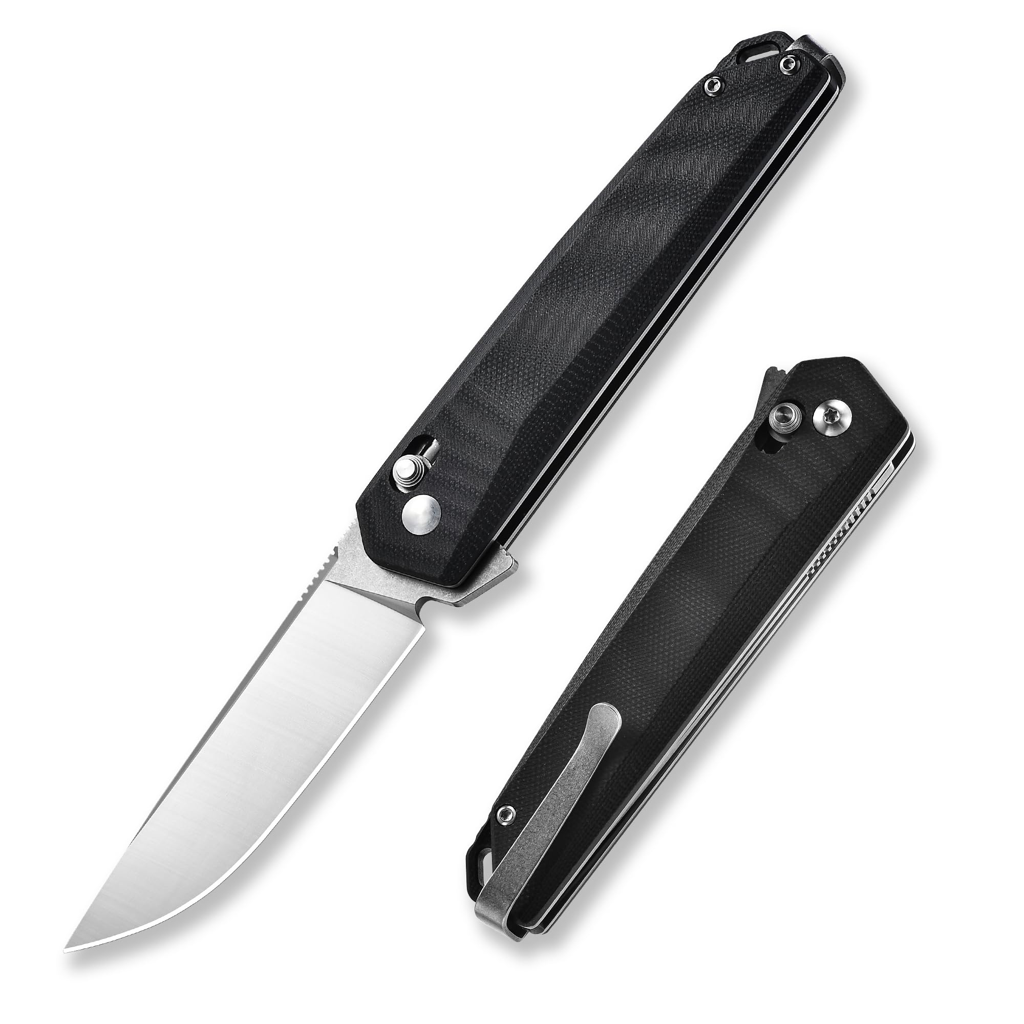 Cohesion Pocket Knife for Men and Women, EDC Knife with Pocket Clip, Folding Knife Utility Knife for Outdoor Camping Hiking