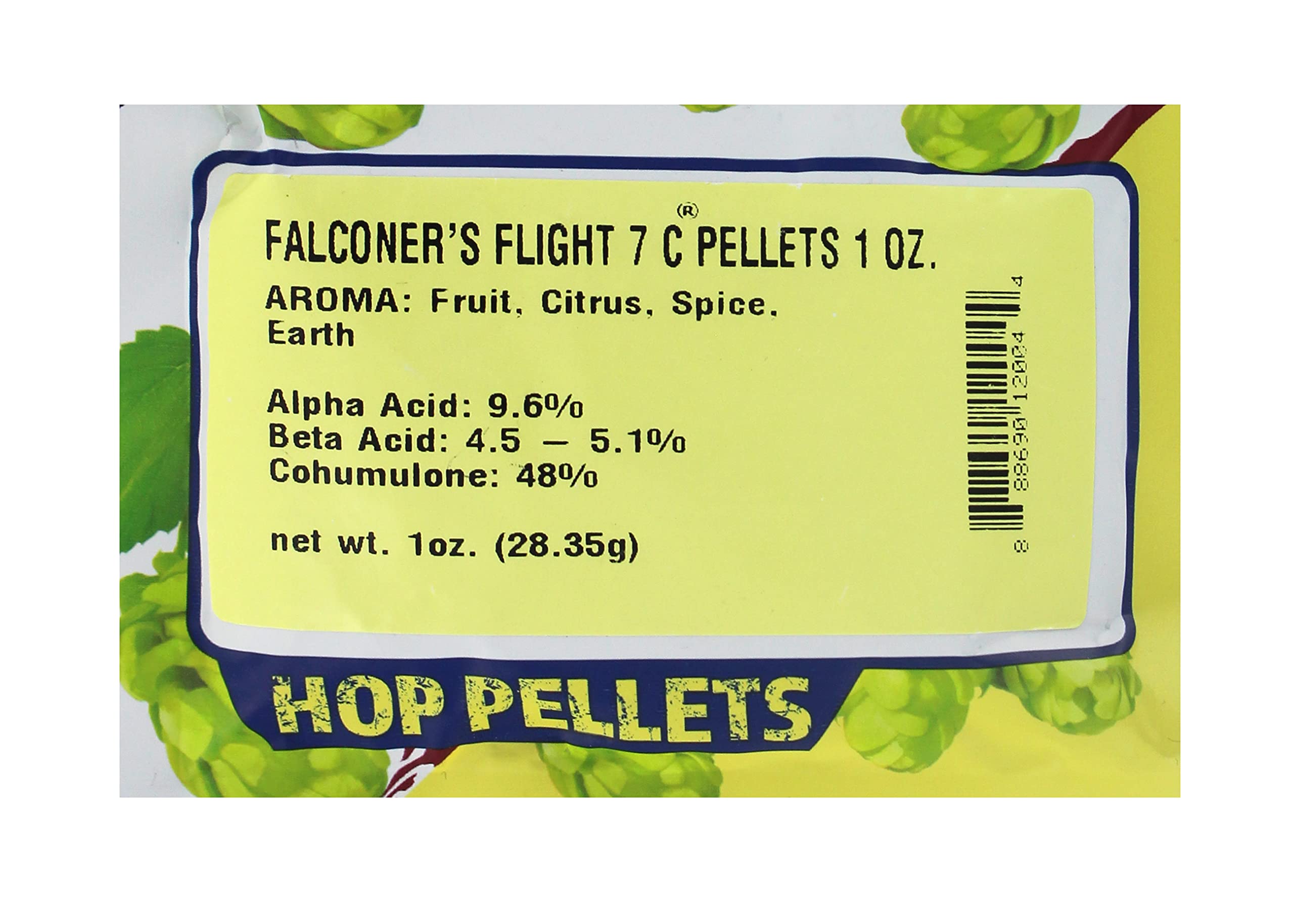 Home Brew Ohio Falconer's Flight 7 C's Pellet Hops 1 oz.