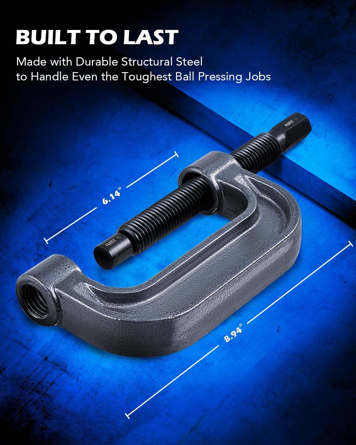 Orion Motor Tech Heavy Duty Ball Joint Press & U Joint Removal Tool Kit with 4wd Adapters, for Most 2WD and 4WD Cars and Light Trucks (BK)