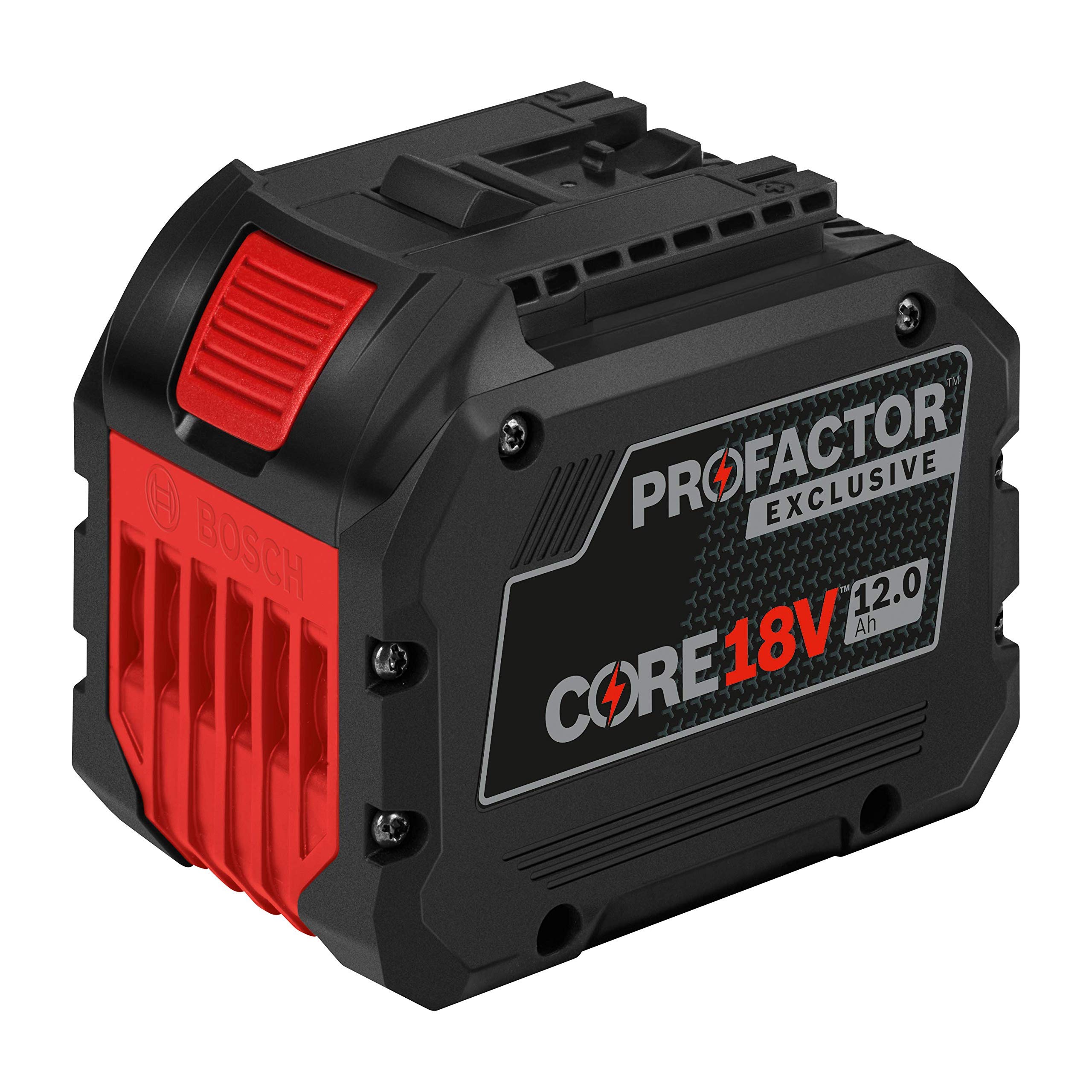 Bosch PROFACTOR 18V HITMAN GBH18V-45CK24 Connected 1-7/8 In. SDS-max Rotary Hammer Kit & (2)CORE18V 8.0 Ah Performance Batteries + GBA18V120 18V CORE18V Lithium-Ion 12.0 Ah PROFACTOR Exclusive Battery