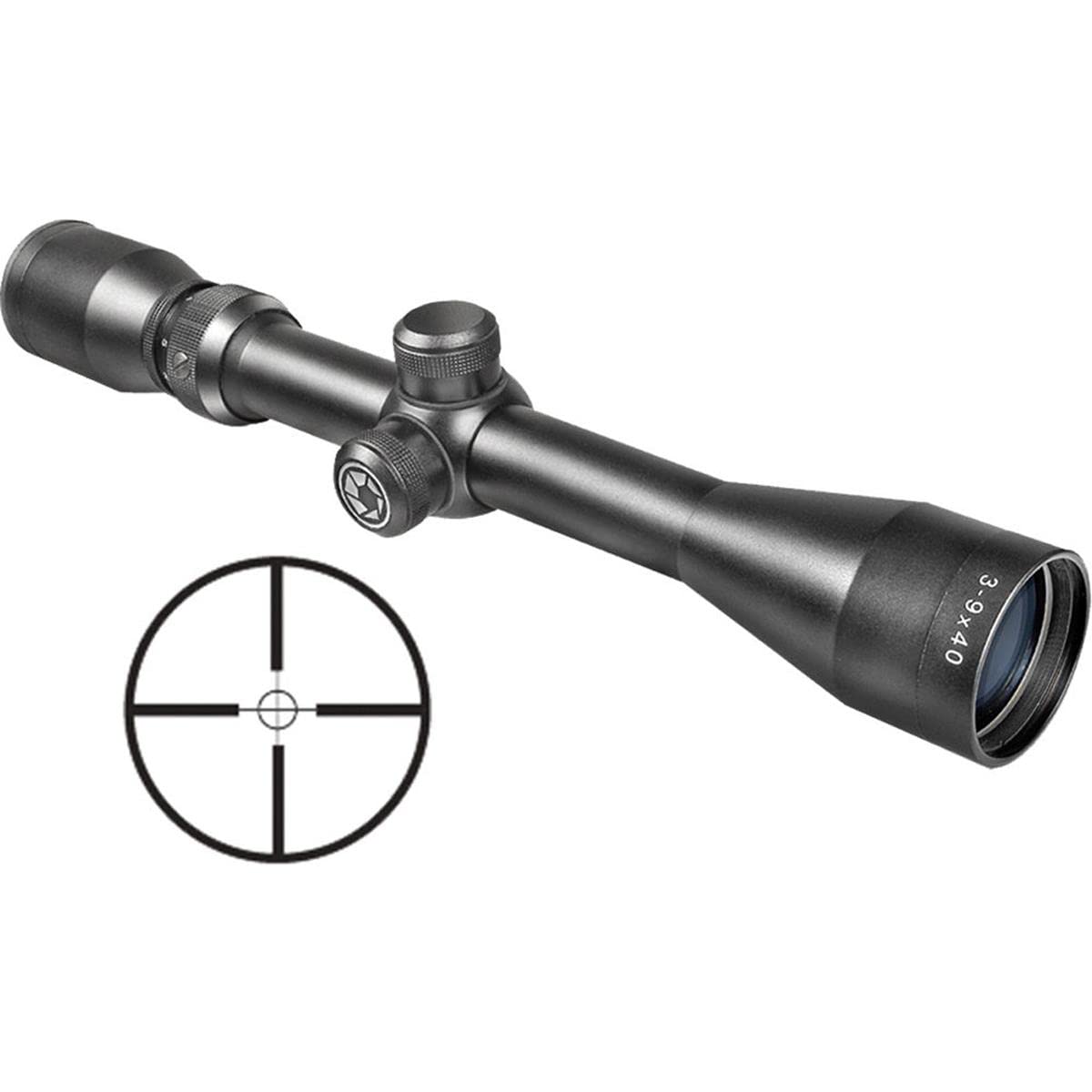 BARSKA 3-9x40 Huntmaster Easy Shot Riflescope , Black