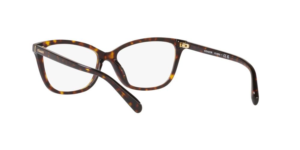Coach HC6206U Universal Fit Prescription Eyewear Frames, Dark Tortoise/Demo Lens, 54 mm