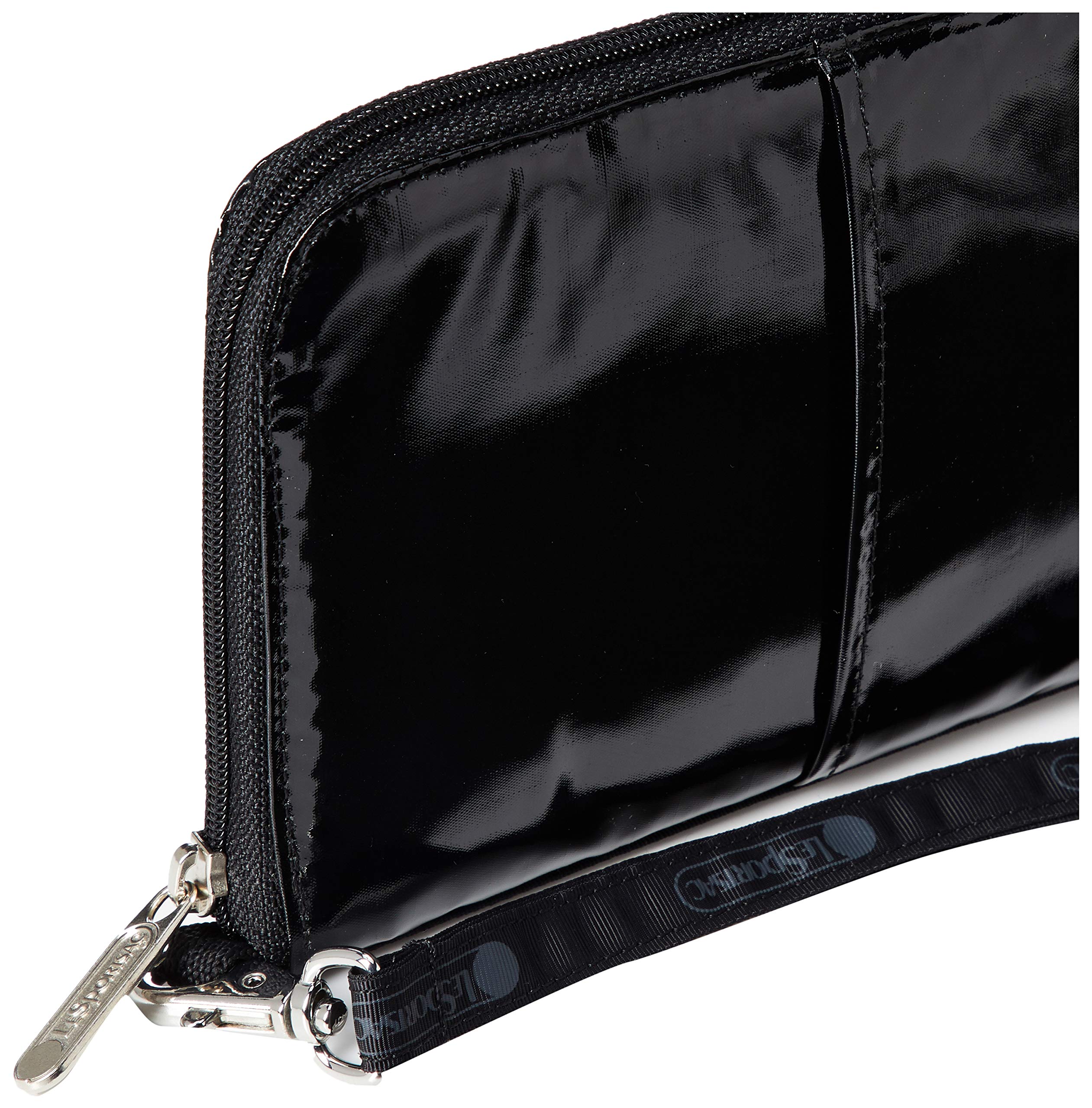 LeSportsac 4390 Multi Travel Wallet, Women's, Black Patent Hitrip