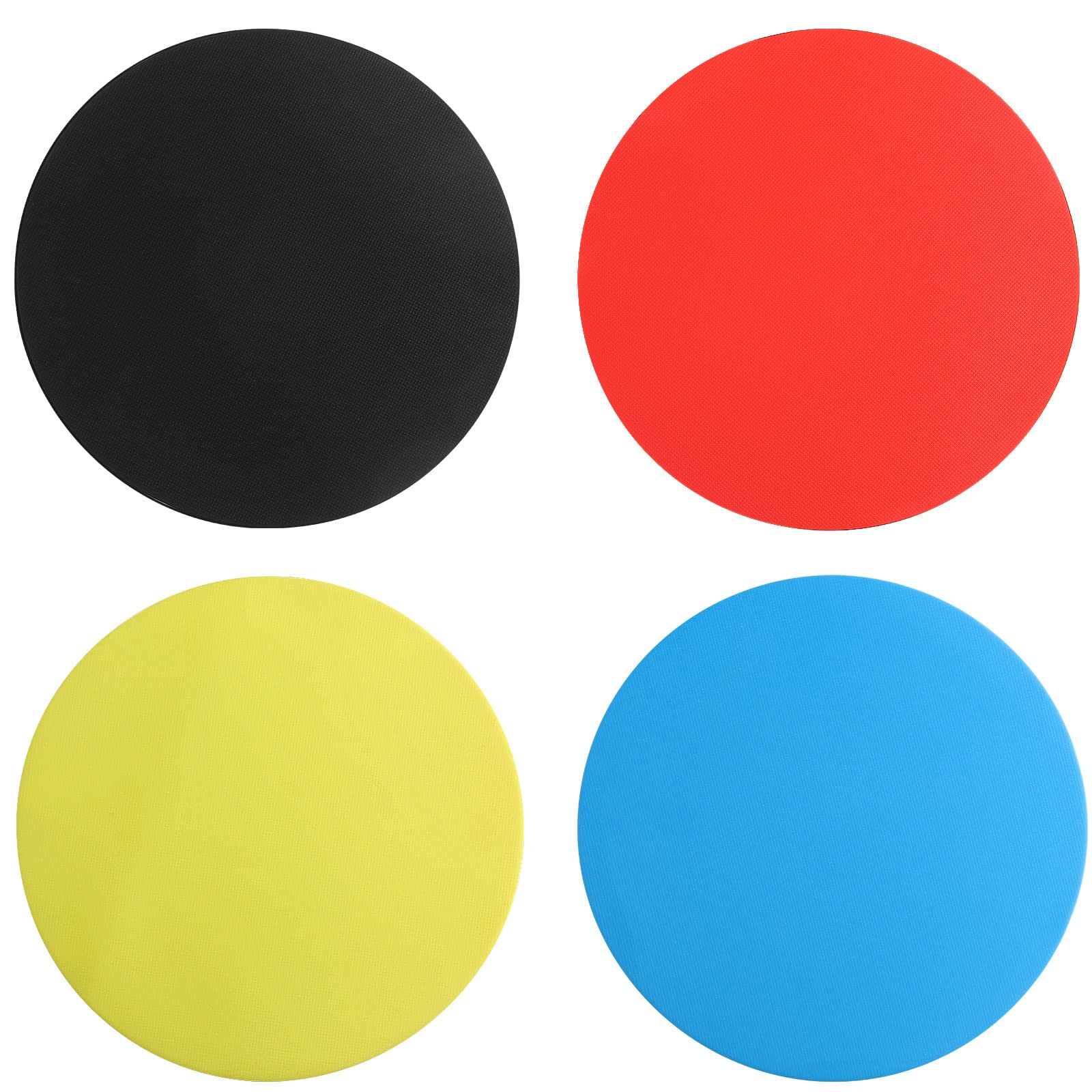 Cabilock 4pcs Rubber Non Slip Jar Gripper Pads Multi Purpose Non Slip Jar Lid Grip Pad Bottle Opener for Seniors Kids Women Kitchen Coasters Round