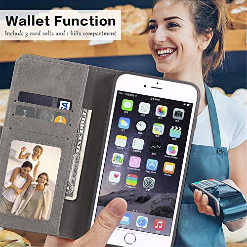 for Infinix Smart 5 Pro Case, Leather Wallet Case with Cash & Card Slots Soft TPU Back Cover Magnet Flip Case for Infinix Smart 5 Pro (6.52β)