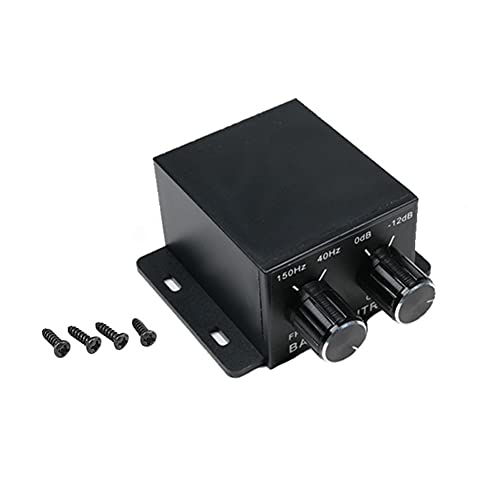 Universal Car Audio Amplifier,MoreChioce Car Amplifier Audio Subwoofer Bass Control Knob Audio Amplifier Bass RCA Level Volume Control Knob for Car and Home Computer