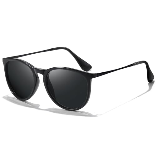 CHBP Polarized Sunglasses for Women Men - Trendy 2024 Vintage Classic Retro Round Mirrored Lens Designer Style Sunglasses for womens