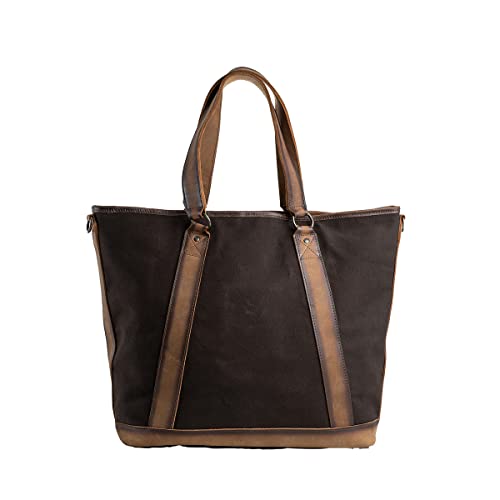 STS Ranchwear Women's Multifunctional Large Capacity Travel Shopper Sioux Falls Collection Carry All Bag with Shoulder Strap, Brown