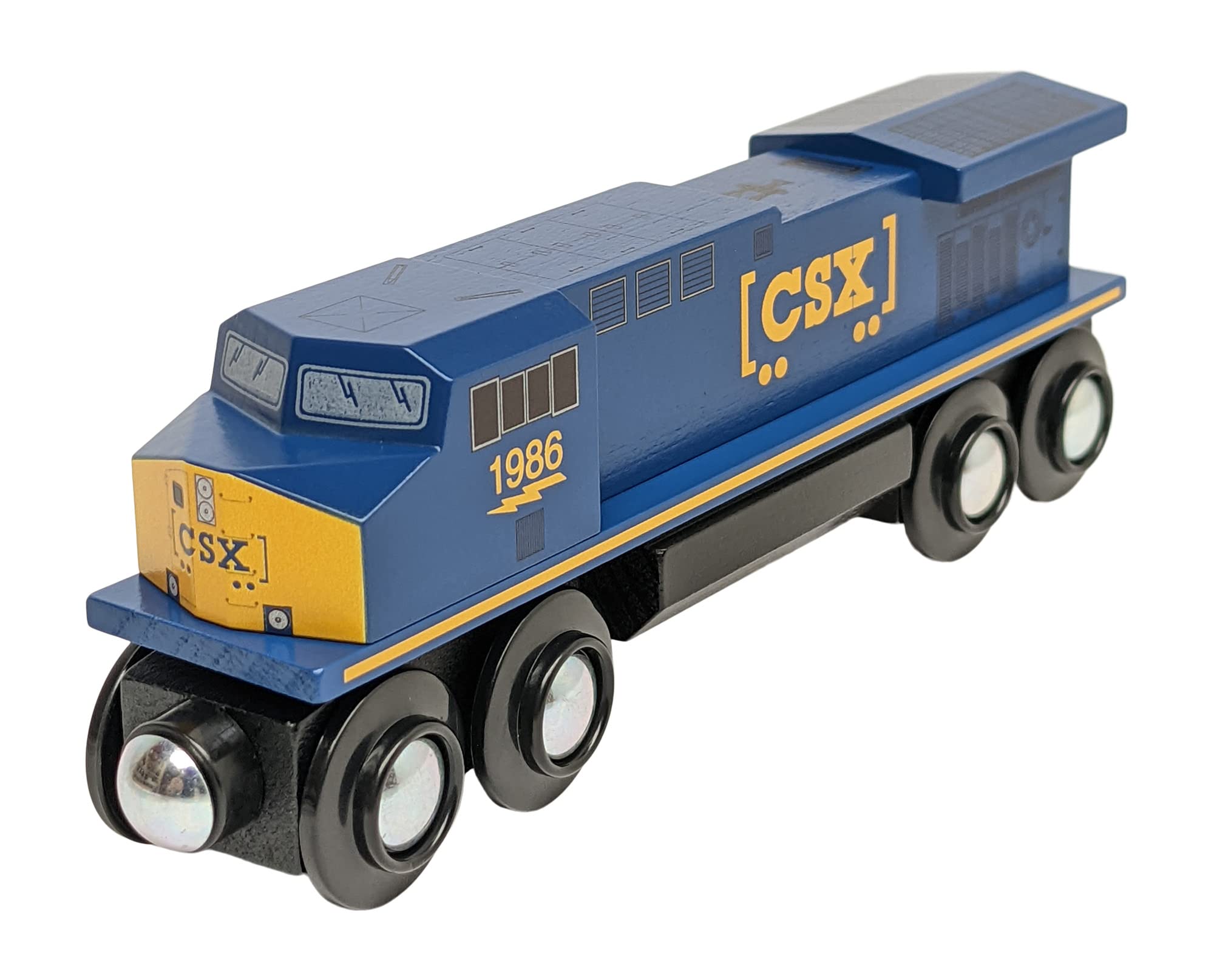 Choo Choo Track & Toy Co. --- CSX Diesel Locomotive Wooden Train