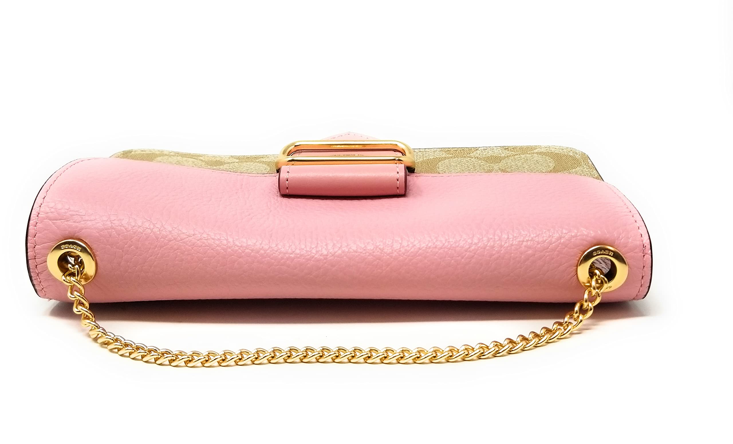 COACH Women's Morgan Crossbody (Khaki Powder Pink - Signature Canvas)
