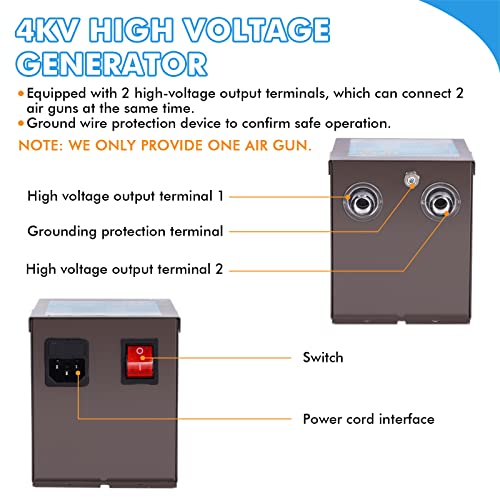 YUCHENGTECH Ionizing Air Gun Anti Static Gun Anti Static Air Gun Static Eliminator Anti Static Ionizier with 4KV High Voltage GeneratorĀ 110V