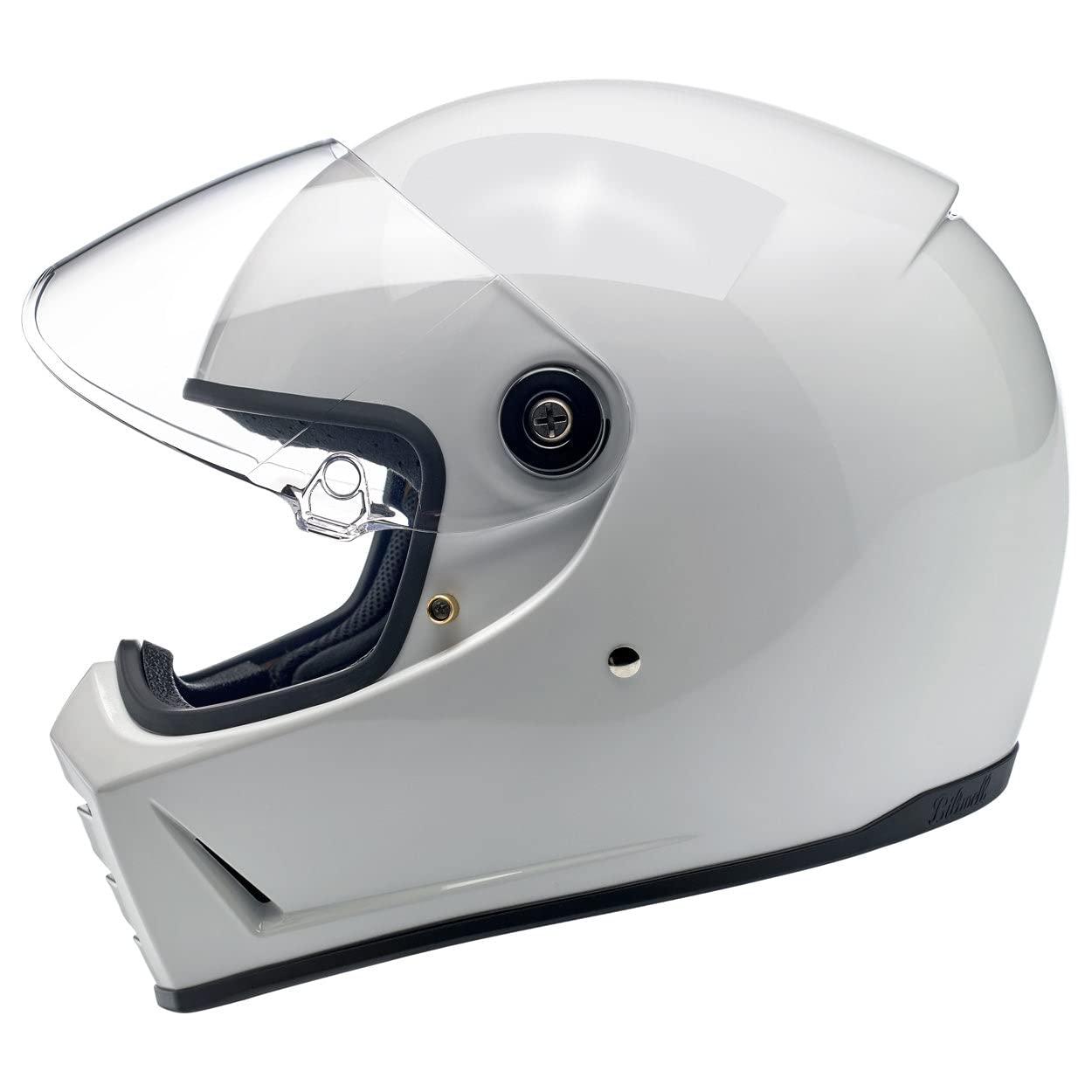 Biltwell | Lane Splitter | DOT & ECE Approved | Motorcycle Helmet | Full Face with Visor | Gloss White | Small