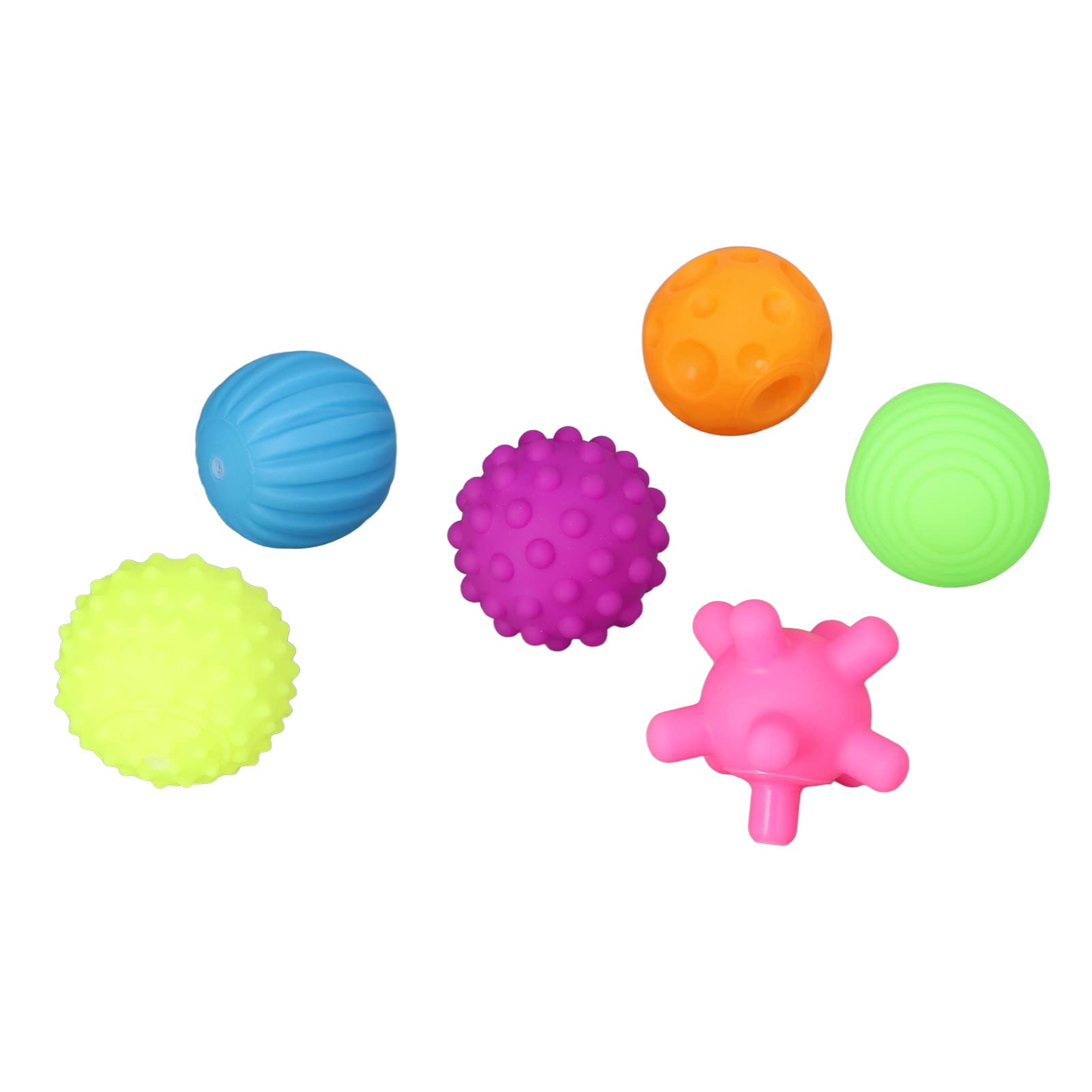 Baby Sensory Ball Portable Safe Textured Beach Ball for Toddlers (Colorful)