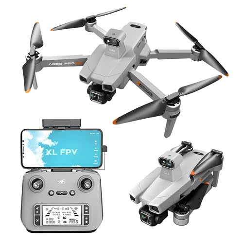 Bingchat GPS Drone with Dual Camera for Adults 4K HD, 3 Axis Gimbal EIS for Video, 82 Mins Flight Time, 19685ft 5G Digital Image Transmission, Professional Laser Obstacle Avoidance, GPS Auto Return,