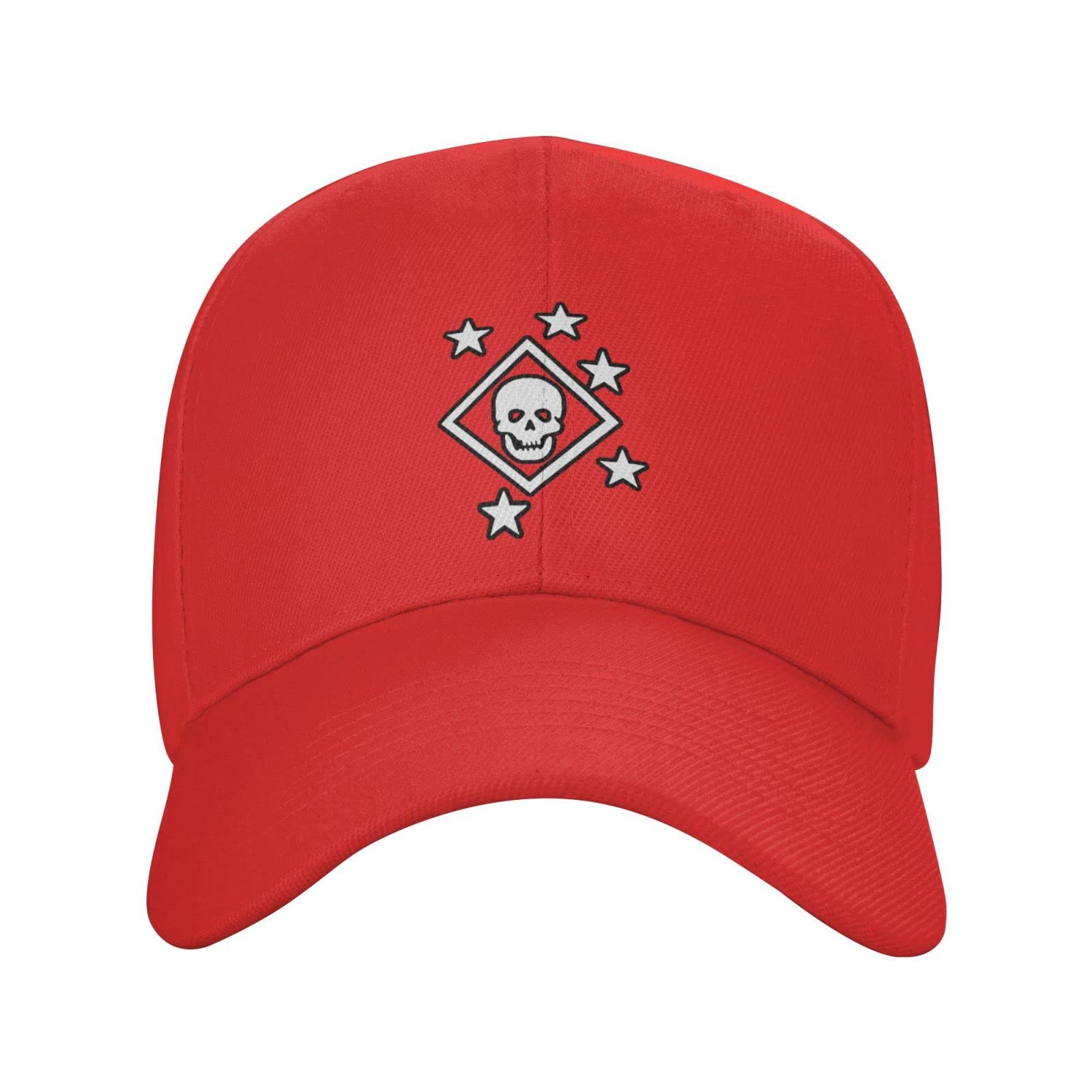 Black & White Marsoc Marine Raiders Skull and Stars Logo Baseball Cap Adjustable Fashion Uv Protection Sunhat Unisex