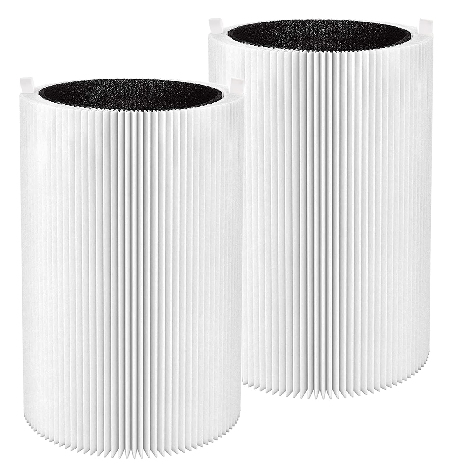 LMEDIT Blue Pure 411 Filter Replacement Compatible with Blue Pure 411 Genuine, 411+, 411 Auto and MINI Air Purifier, 2Pack 3-in-1 HEPA Filters