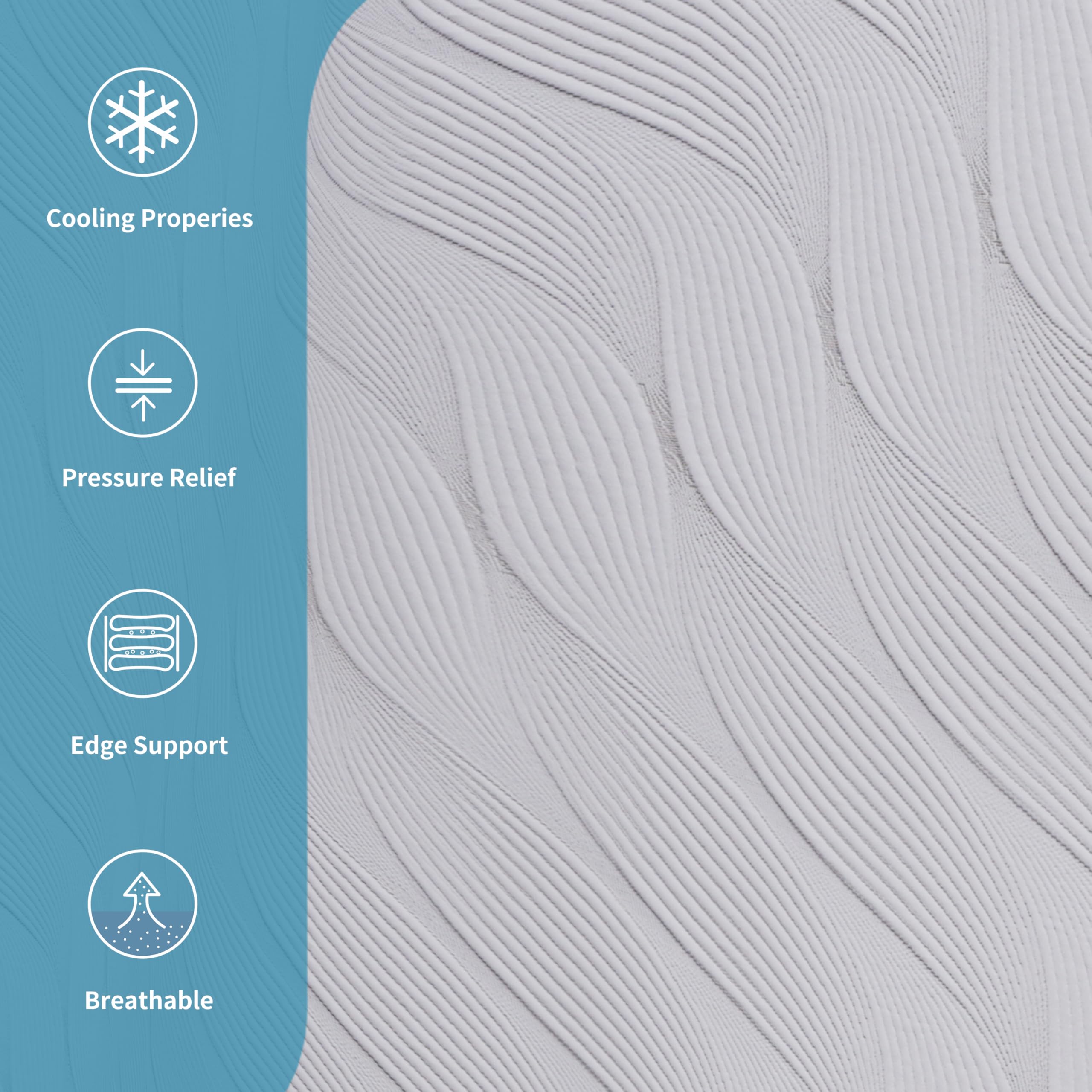 ESHINE Short King RV Mattress - 10" Hybrid RV Mattress, Shock-Absorbing and Pressure-Relieving, for RVs, Campers & Trailers