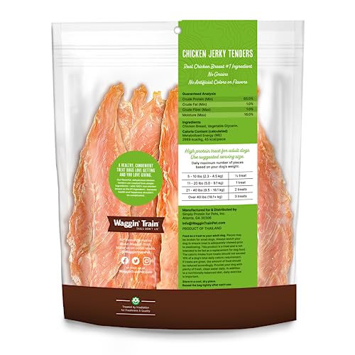 Waggin' Train Chicken Jerky for Dogs - Limited Ingredient Dog Treats for Dogs 30 oz. Pouch