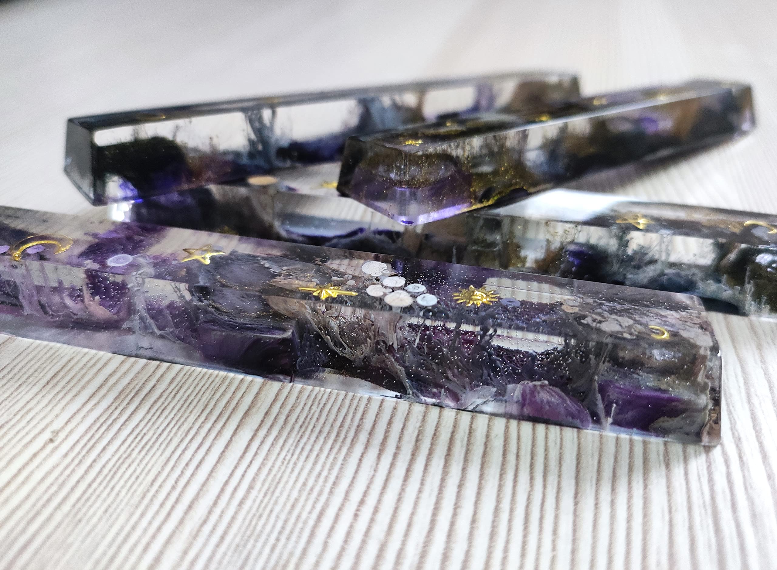 Custom Artisan Purple Galaxy Spacebar Keycap 6.25U (OEM) for RGB Cherry MX Gaming Mechanical Keyboards