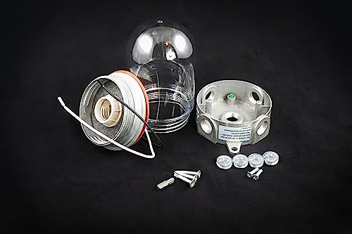 Re Fridge KASON 1803 LIGHT FIXTURE WITH LEXAN GLOBE WITH HARDWARE KIT