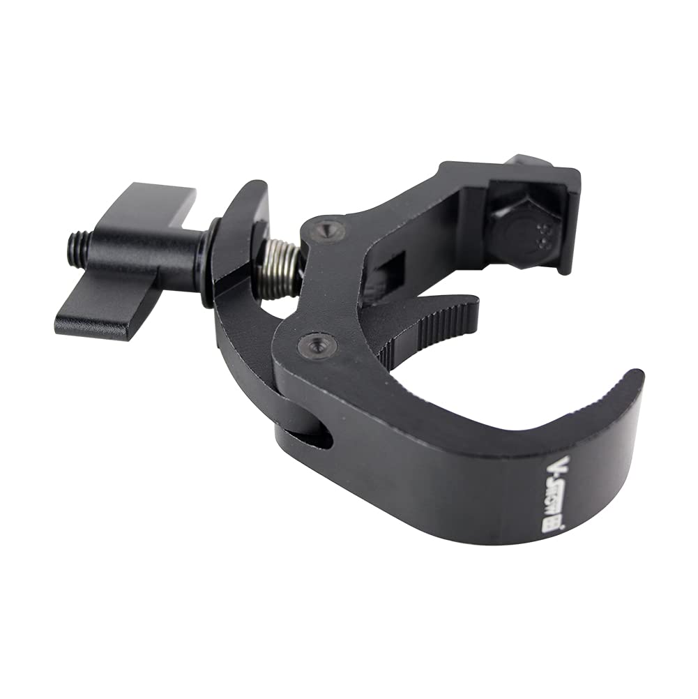 V-Show DJ Light Truss Clamps - C Clamp Mounting Truss Bracket Hook Clamp, Heavy Duty 330lb Aluminum Alloy Truss Clamp for DJ Par Light Fits 1.57-2.04 Inch Truss (4 Pack)